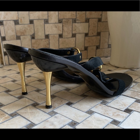 Gucci | Shoes | Gucci Heels With Gold Heels | Poshmark